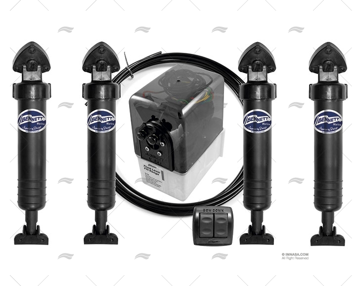 TRIM TAB SET W/O STABILIZER PLATES 12V BENNETT