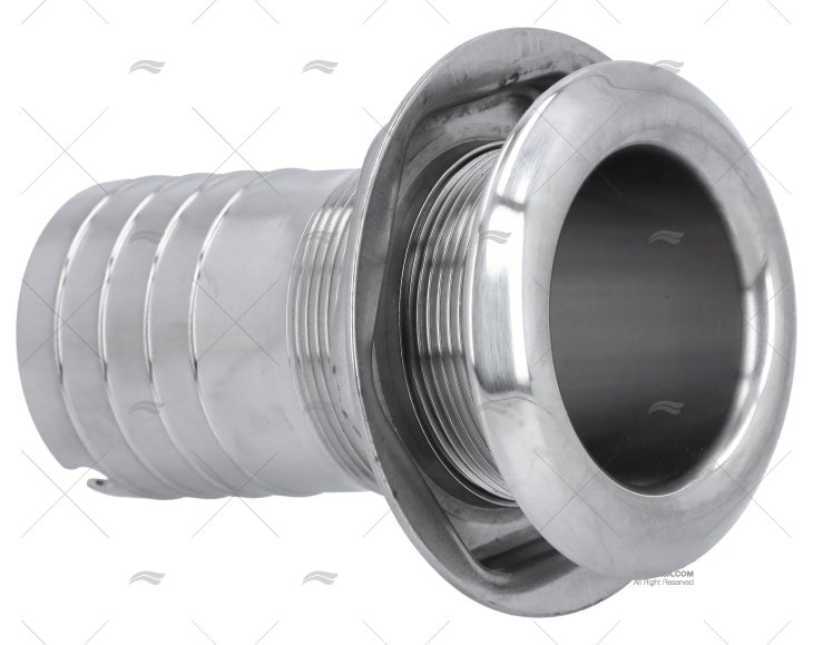 MEGA FLOW THRU HULL 16mm INOX 316 MARINE TOWN