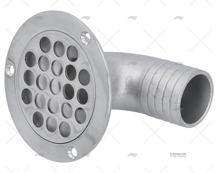 COCKPIT DRAIN 90º 1" SS316 MARINE TOWN